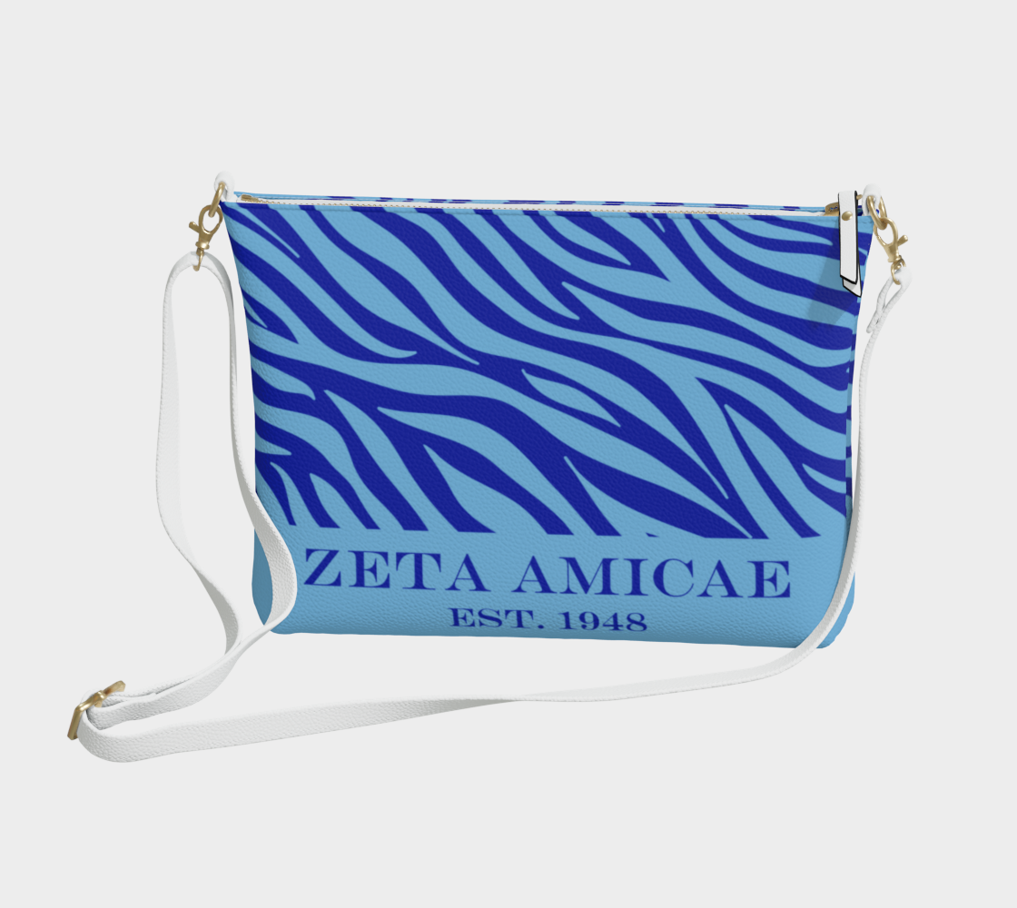 Zeta Amicae Vegan Leather Crossbody Purse - | Zeta Phi Beta