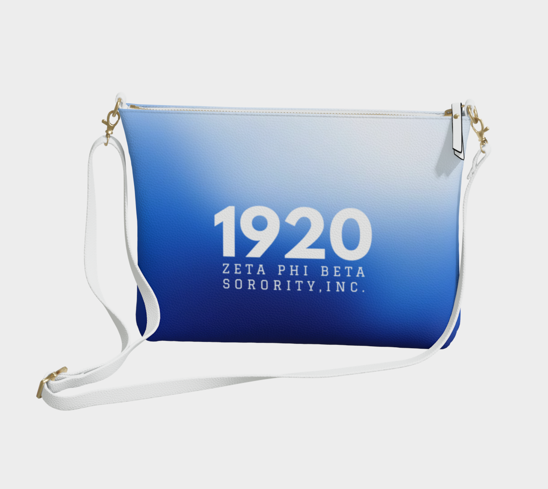 1920 Vegan Leather Crossbody Purse - Sisterblu™ | Zeta Phi Beta
