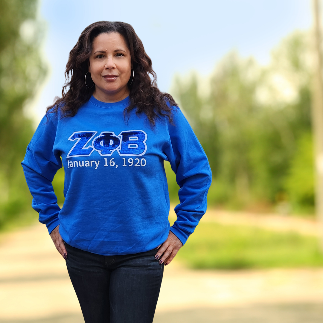 Zeta Phi Beta Sequin sweatshirt - | Zeta Phi Beta